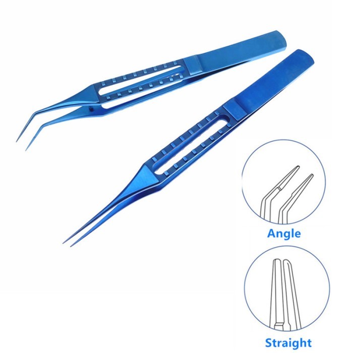Jual Titanium forceps ophthalmic micro tweezers Titanium microsurgical ...