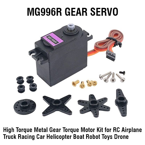 Jual Mg996R Gear Servo High Torque Motor Pwm Arduino Metal Brass Gear | Shopee Indonesia