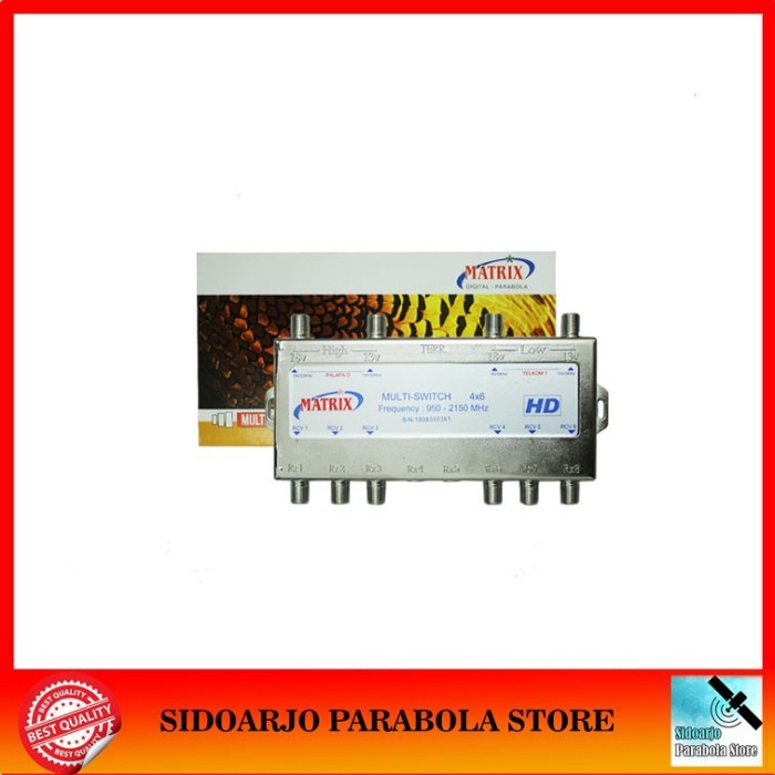 Jual MULTISWITCH PARABOLA MATRIX 4X6 V/H MEMBAGI 2 PARABOLA KE 6 ...