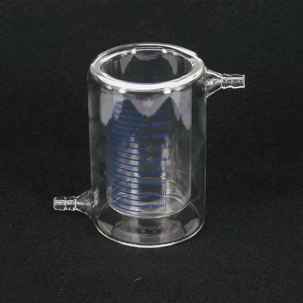 Jual 200ml Laboratory Jacketed Borosilicate Glass Beaker Double Layer ...