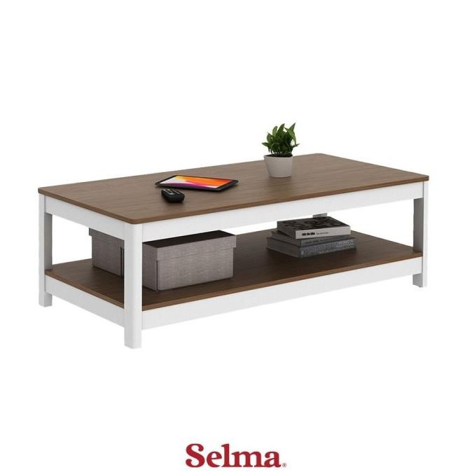Jual Selma Padma Meja Tamu - Cokelat Walnut/Putih Coffee Table Meja ...