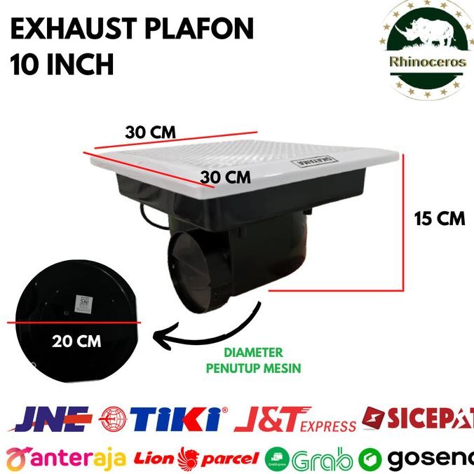 Jual Populer Exhaust Fan Plafon 10 Inchi Kipas Plafon 10 Inch Kipas ...