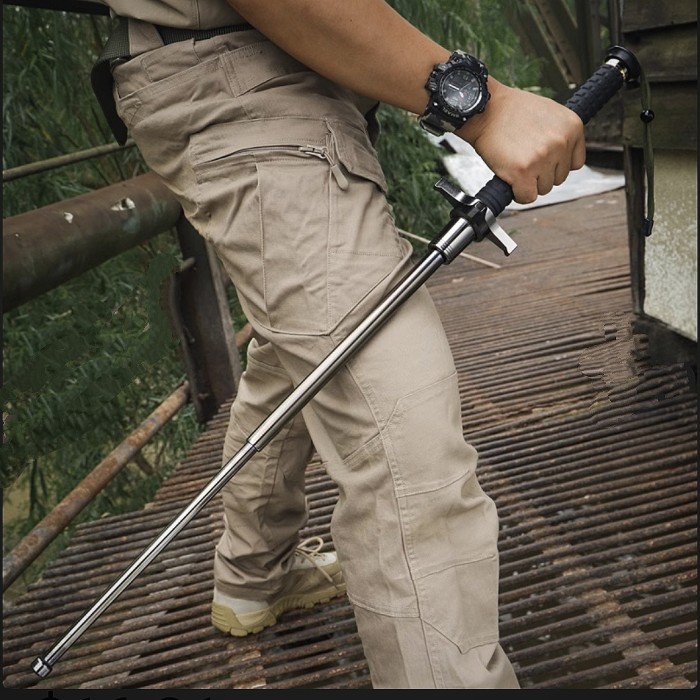 Jual Stick tongkat hiking tonfa expandable baton stik 100cm 1meter 1 ...
