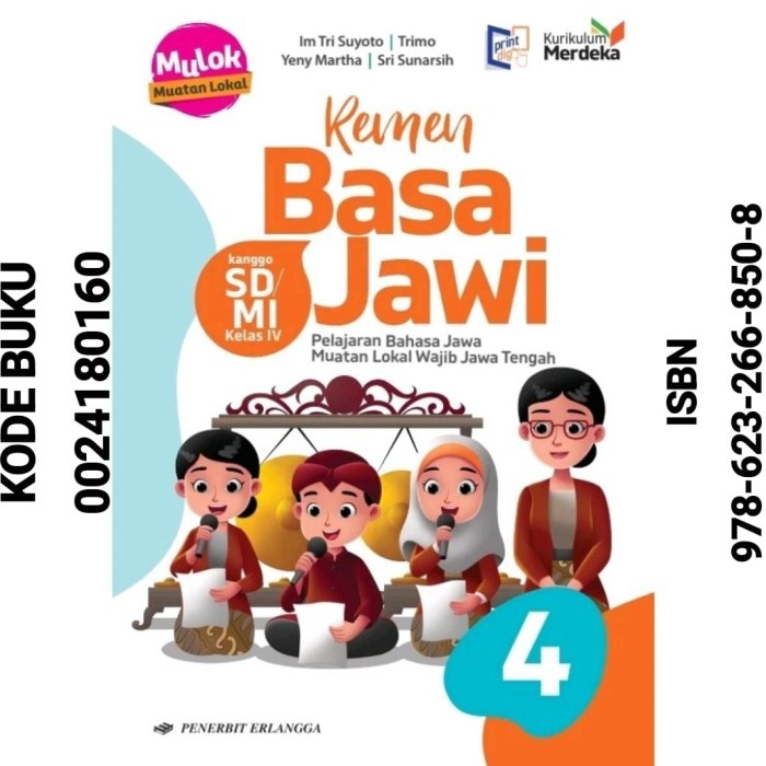 Jual BIG PROMO Buku Remen Basa Jawi Jawa Kelas 4 SD / MI Kurikulum ...