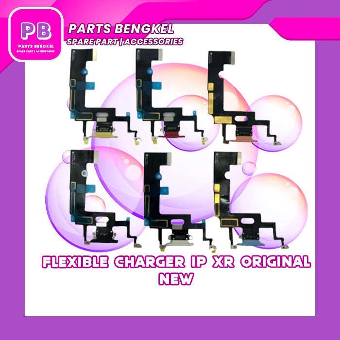 Jual FLEXIBLE CHARGER + MIC IPHONE XR ORIGINAL COPOTAN | Shopee Indonesia