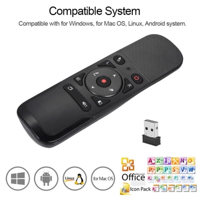 Jual Remote Gyro Air Mouse Presenter Presentasi Power Point + Laser ...