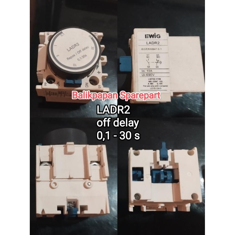 Jual #####] Kontak bantu auxiliary contactor timer time on off delay ...