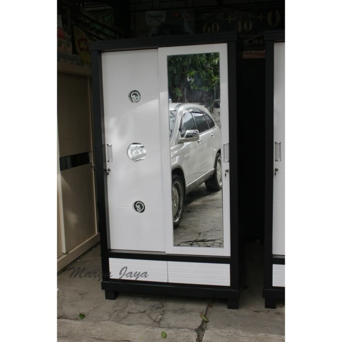 Jual LEMARI PAKAIAN 2 PINTU DUCO NEW MINIMALIS. BAHAN BLOKTIK | Shopee ...