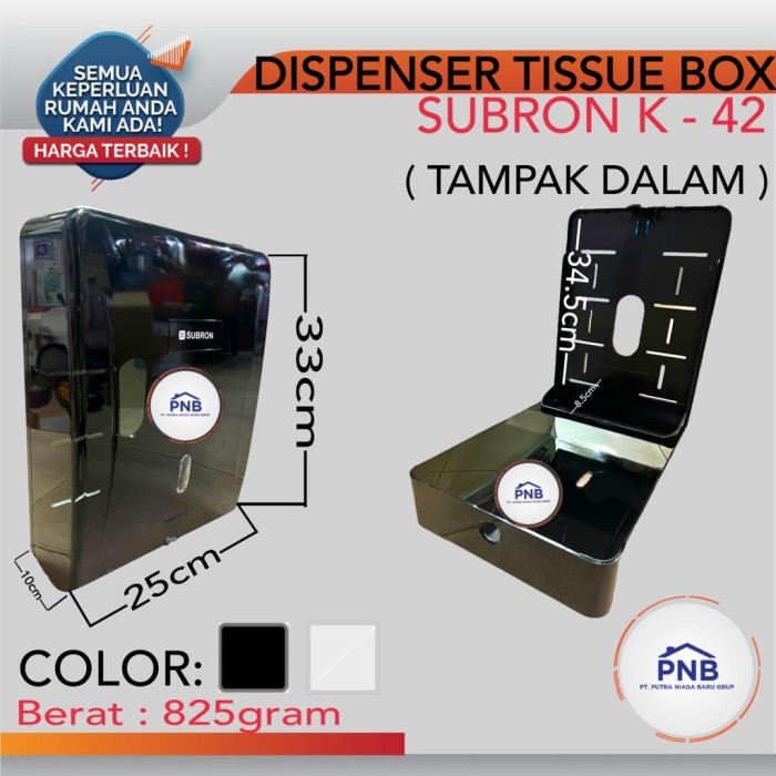 Jual Tempat Tissue Gantung / Tissue Hand Paper Towel Dispenser SUBRON K ...
