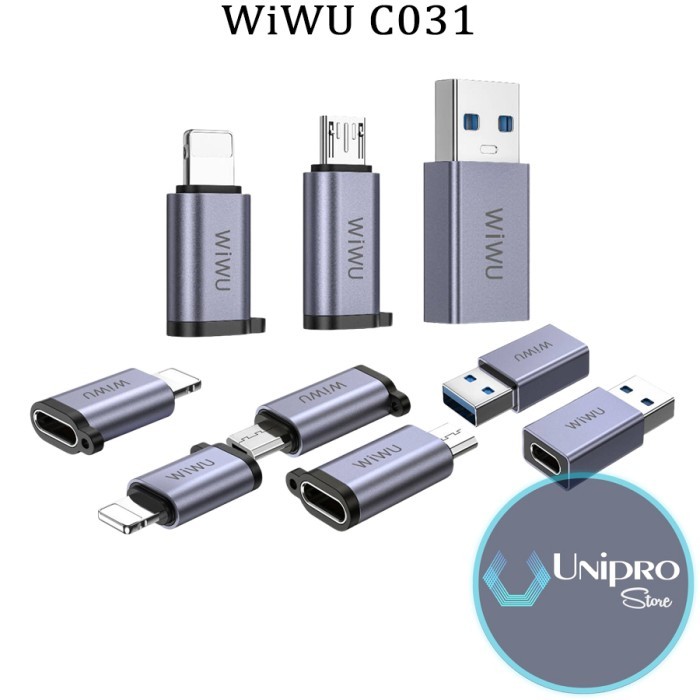 Jual Terlaris OTG Adapter WiWU Concise Type-C to USB A / Lightning ...