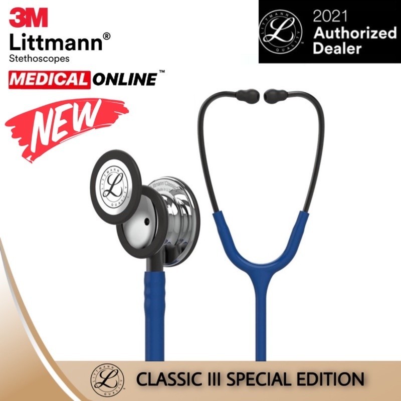 Jual 3M STETOSKOP LITTMANN CLASSIC III NAVY BLUE MIRROR FINISH 5863 ...