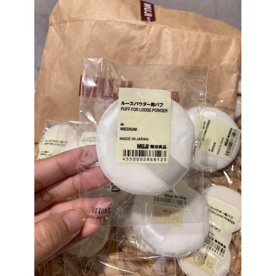 Jual Muji Loose Powder Puff Sponge | Shopee Indonesia