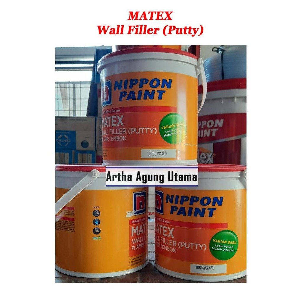 Jual ^^^^^] Matex Wall Filler (Putty) Plamir / Plamur Tembok 4 Kg ...