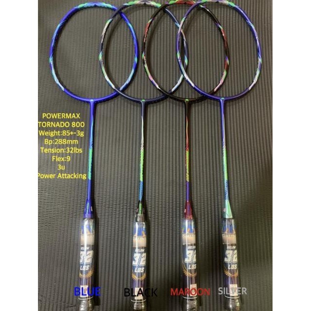Jual Raket Badminton PowerMax Tornado 800 Original | Shopee Indonesia