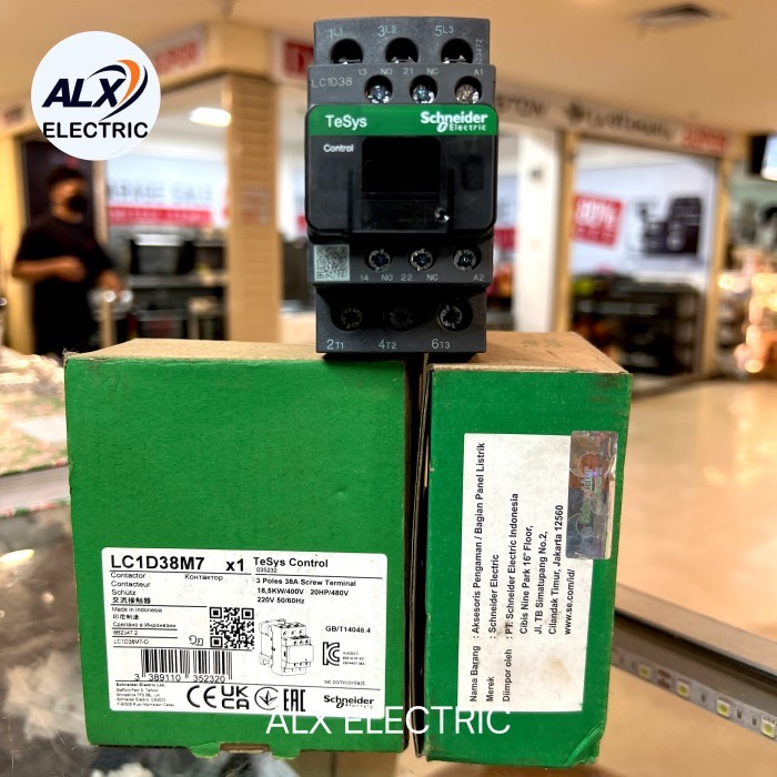 Jual Langsung Co Bossku Kontaktor Schneider Lc1D38M7 220V 3Pole 50A 18 ...