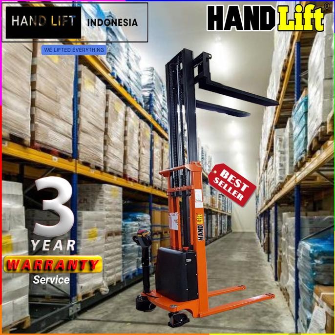 Jual MINI FULL ELECTRIC STACKER 1.5TON/3METER / HAND LIFT / HAND PALLET ORIGINAL DAN TERPERCAYA ...