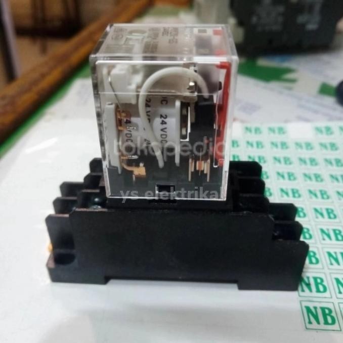 Jual Promo OMRON Relay MY2N-GS MY2N 24VDC 24V 5A dan Socket PYF08A-E ORIGINAL COD | Shopee Indonesia