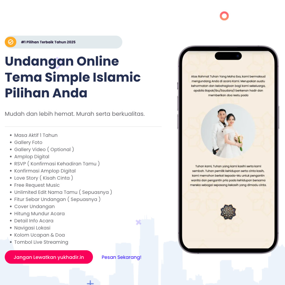 Jual Undangan Online Murah Cepat Berkualitas Tema Simple-Islamic ...