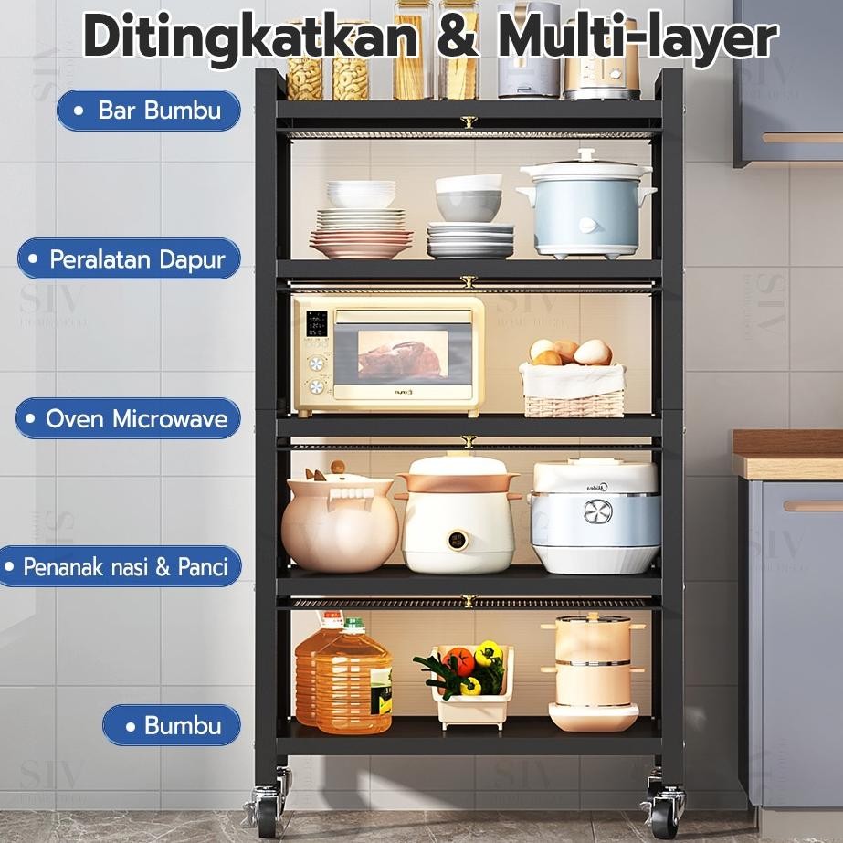Jual Lemari Dapur Lemari Piring Minimalis Rak Dapur Serbaguna Kabinet ...
