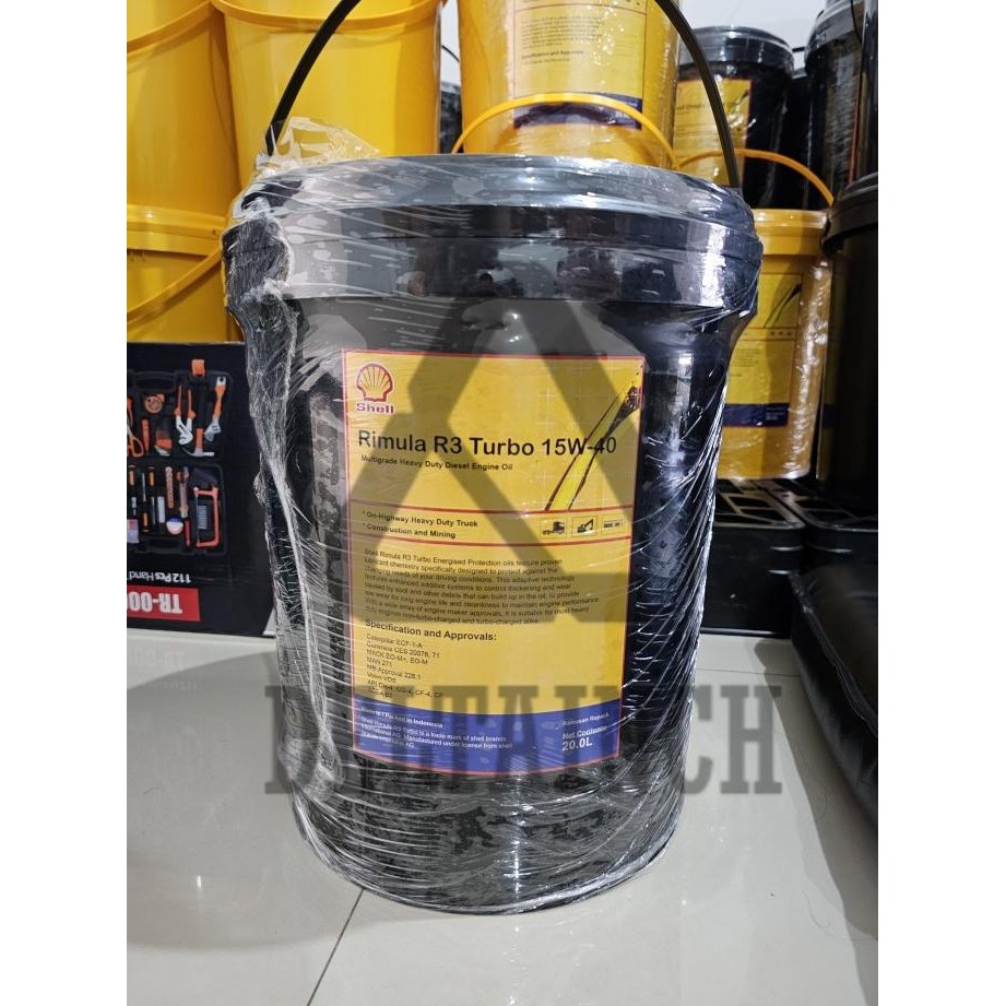 Jual Shell Rimula R3 Turbo 15W-40 (Api Ch-4 / Pail 20Lt) | Shopee Indonesia