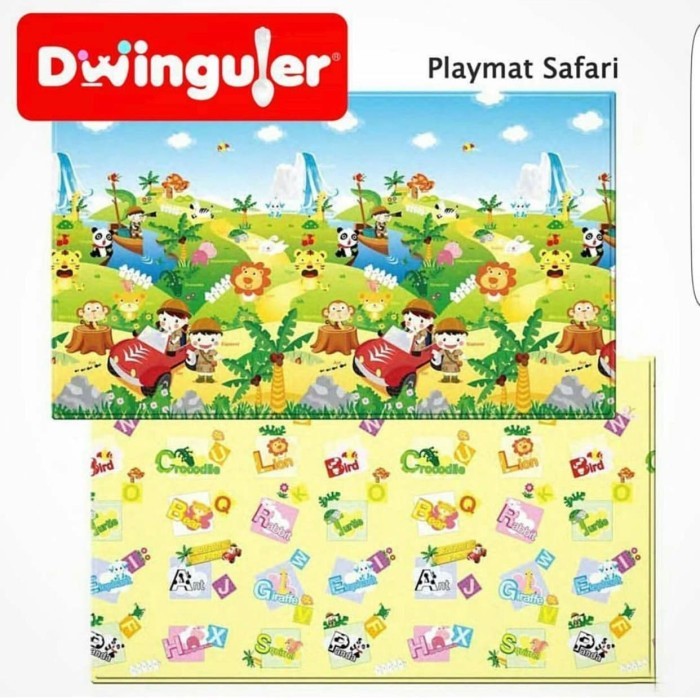 Jual NEWW Dwinguler PVC PLAYMAT KOREA / Karpet, Safari, M ukuran 1900x1300x12mm | Shopee Indonesia