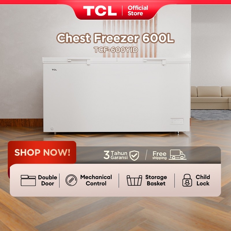 Jual TCL Chest Freezer Kapasitas 600 Liter Super Freezing - Storage ...