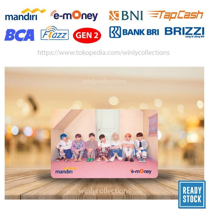 Jual Produk Baru!! Emoney Mandiri Photo Grup BTS Persona Map of The Soul Versi 3 - 1 SISI ...