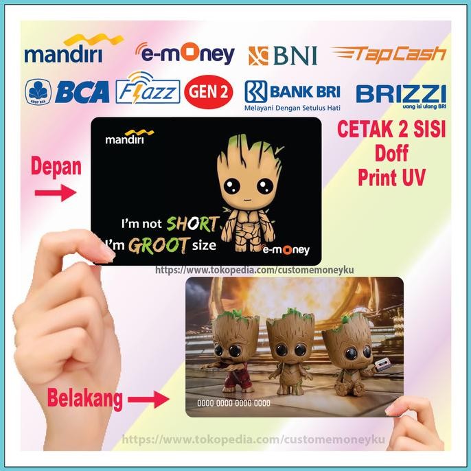 Jual Produk Baru!! KARTU EMONEY MANDIRI BCA GEN 2 BNI BRI SUPERHERO ...