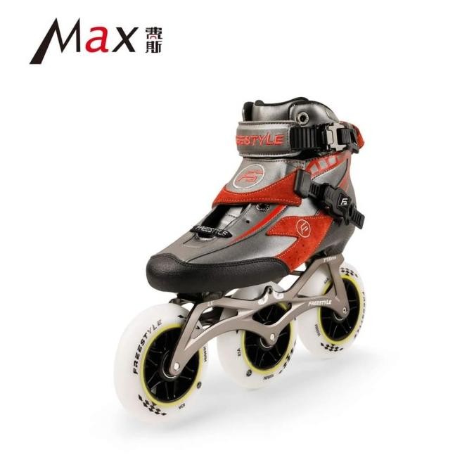 Jual Sepatu Roda Speed Slalom Roda 3 Freestyle Max Warna Abu | Shopee ...