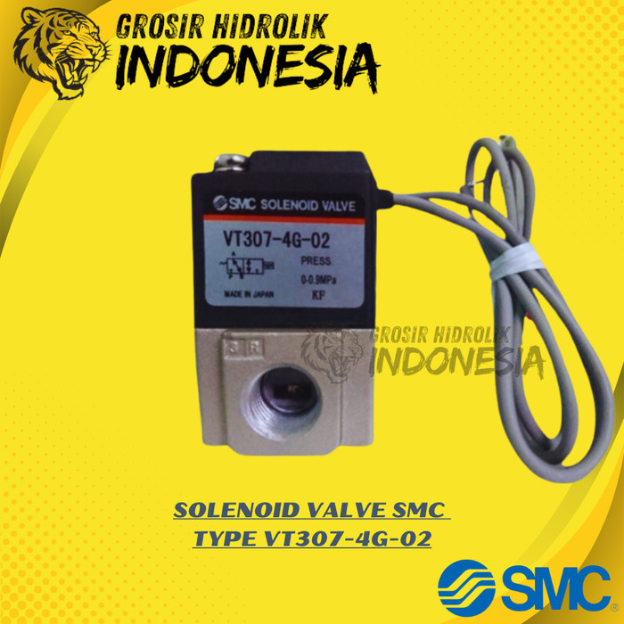 Jual SMC SOLENOID VALVE VT307-4G-02 SELENOID VALVE SMC VT307-4G-02 AC ...