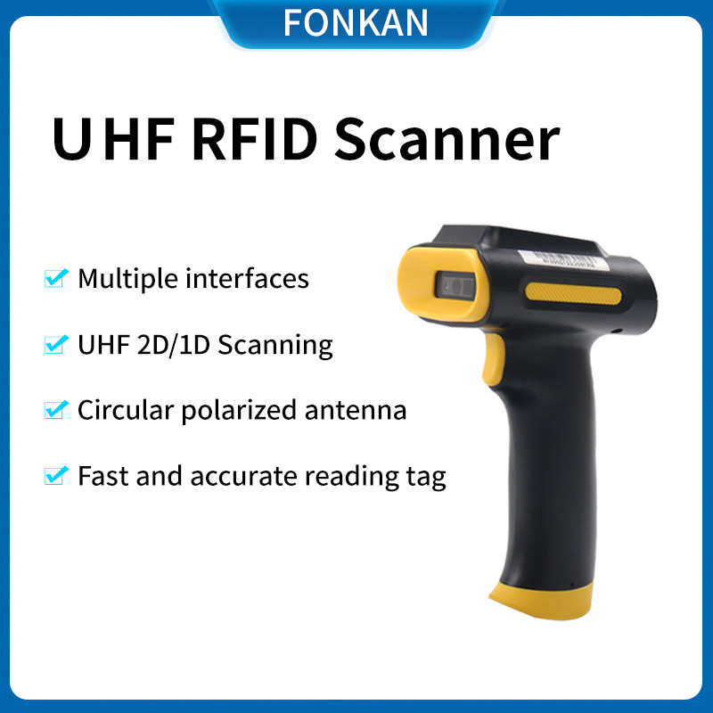 Jual FONKAN UHF RFID Handheld Reader Bluetooth Scanner RFID UHF | Shopee Indonesia