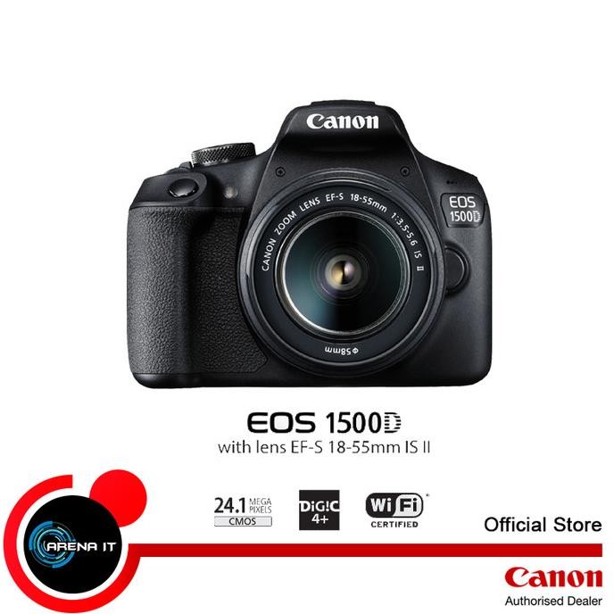 Jual Canon Eos 1500D With Lens 18-55Mm Is Ii Kit | Shopee Indonesia