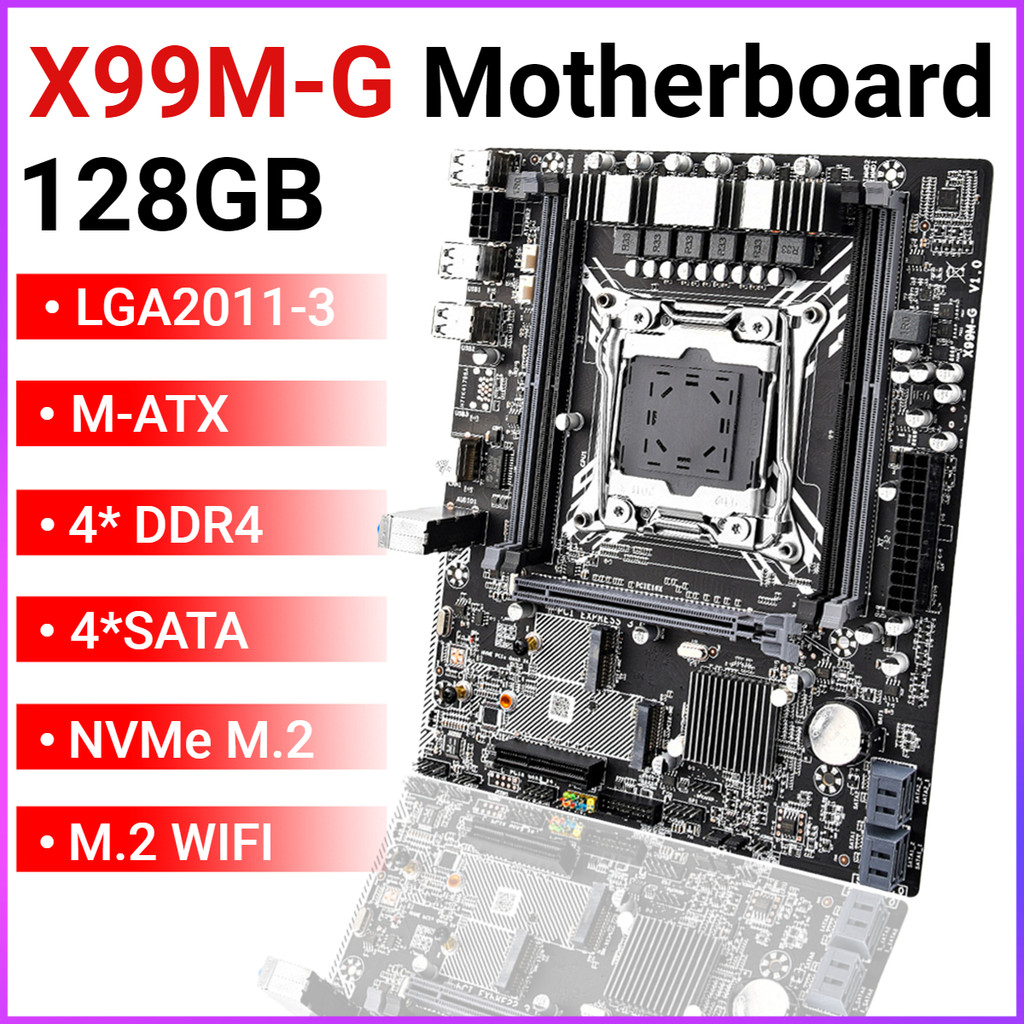 Jual X99M-G Computer Motherboard 4 DDR4 Desktop Computer | Shopee Indonesia