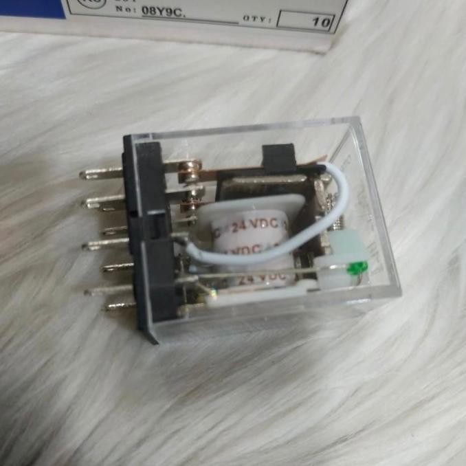 Jual Promo relay Omron original my2 my2n 24vdc 8kaki set socket/relay Omron/relay my2n COD ...