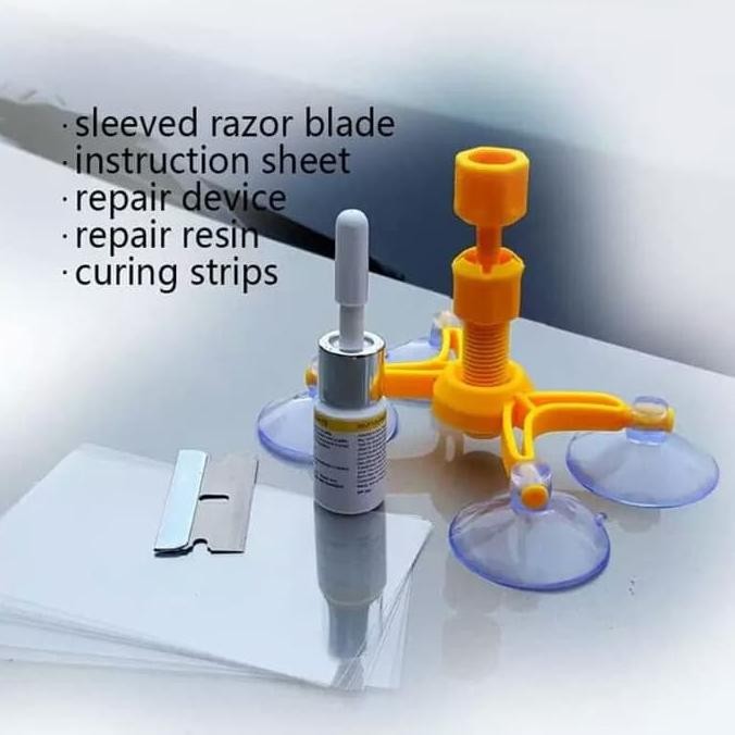 Jual Promo Repair Kit Lem Kaca Mobil Retak Car Glass Crack Ori kaca ...