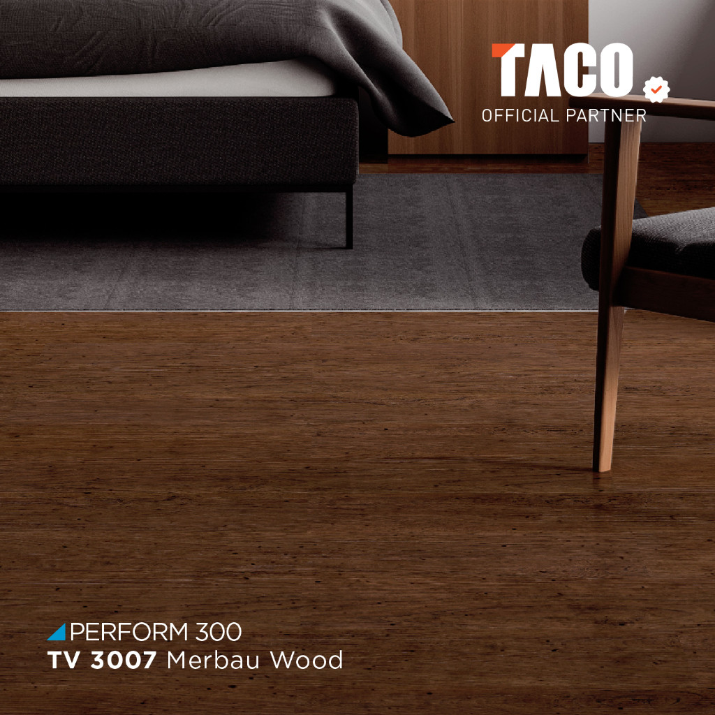 Jual TACO Lantai Vinyl 3mm Motif Kayu per 1 Box (Isi 24 lembar / 3,34 ...