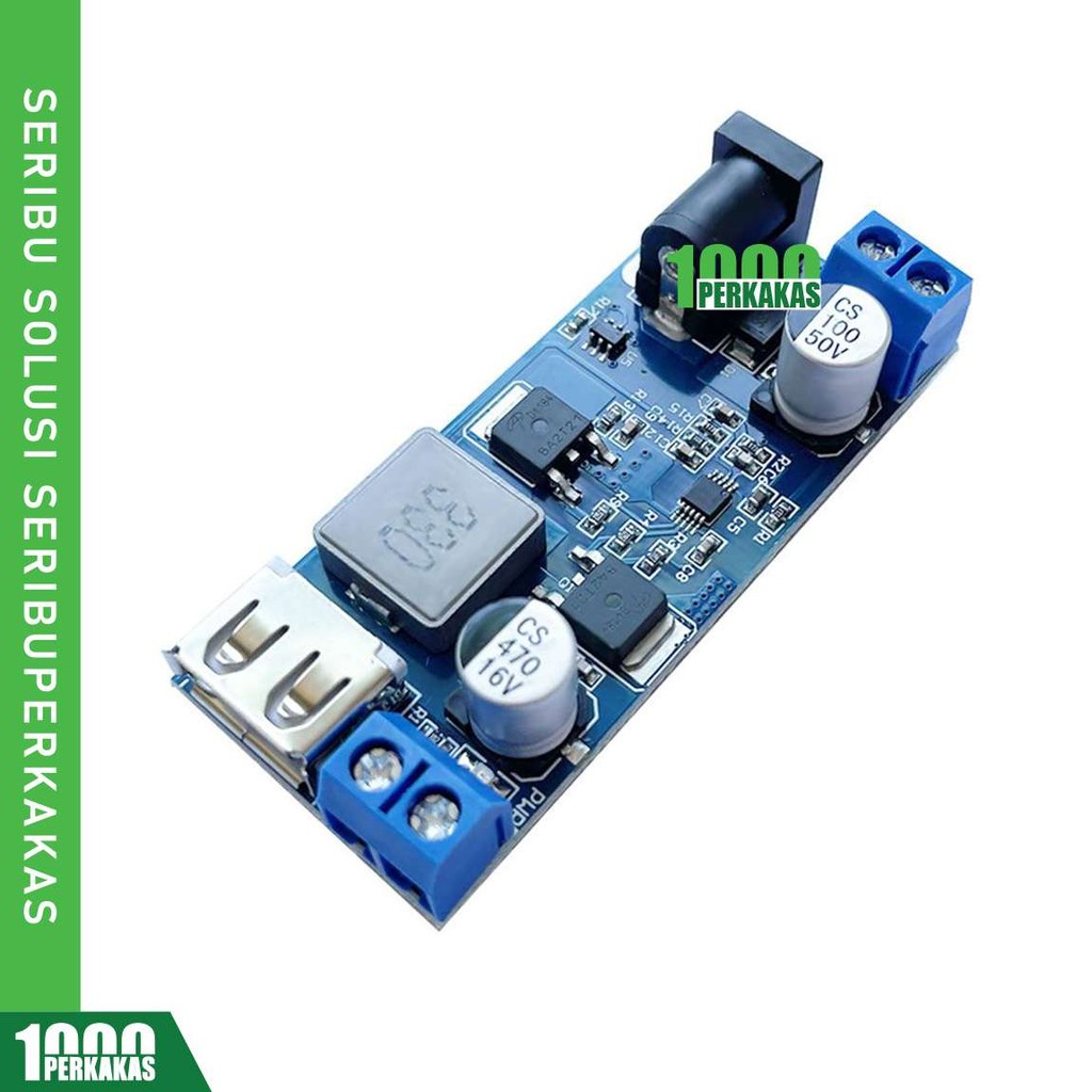 Jual 1P Down Step DC-DC 5V 5A XY-3606 / Super Stepdown 24V 12V to 5V LM2596S Buck Converter ...