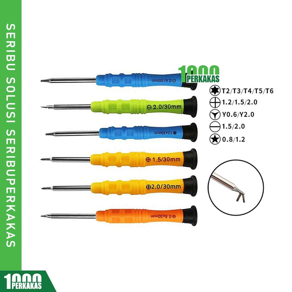 Jual 1P Satuan Obeng Mini / Power Handphone / Screwdriver HP Laptop Jam ...