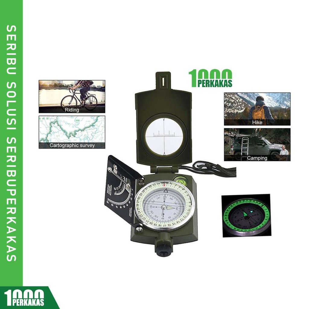 Jual 1P Bidik Kompas Prisma AG74 / Compas Lensatic Army / Compass ...