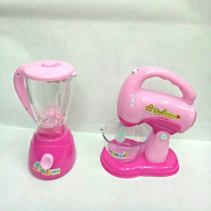 Jual mainan anak perempuan / mixer + blender /family appliance | Shopee Indonesia