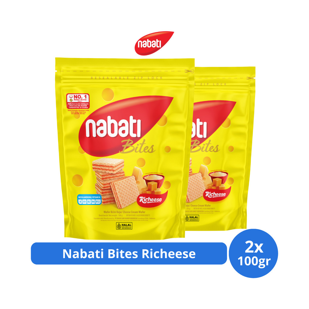 Jual Nabati Bites Richeese 100gr x 2 pcs | Shopee Indonesia