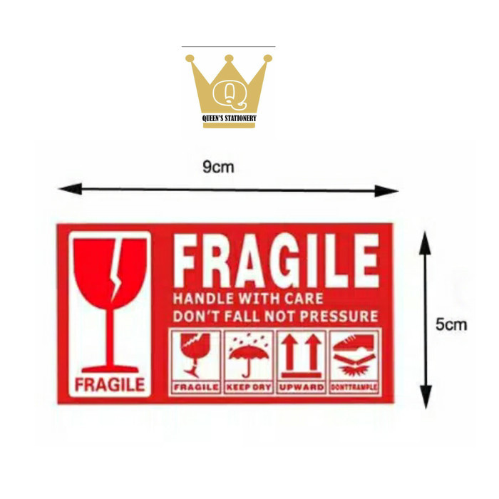 Jual Sticker Fragile / Sticker Jangan Dibanting / Label Barang Pecah ...