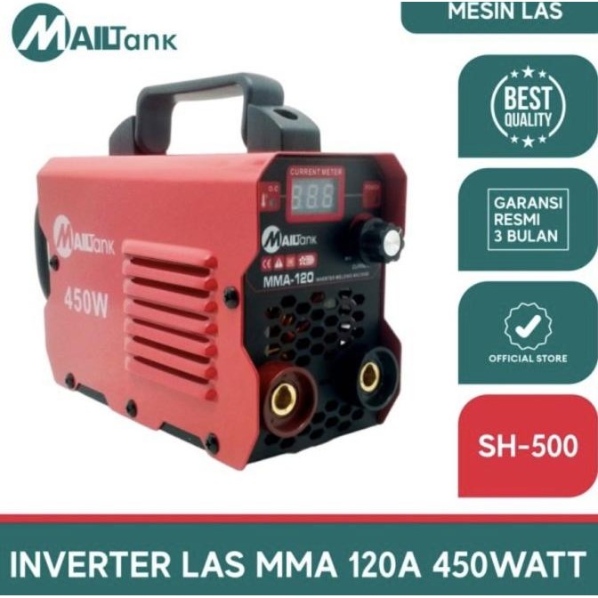 Jual Las listrik 450 watt 120 ampere mma mesin travo inverter mailtank | Shopee Indonesia
