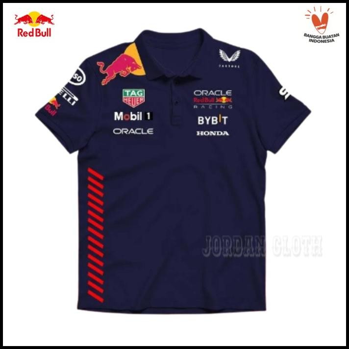 Jual Polo Shirt Kaos Kerah Team Balap Redbull Formula One F1 Racing ...