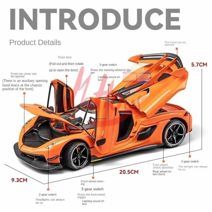 Jual DIECAST CHEZHI MODEL KOENIGSEGG JESKO SUPERCAR 1:24 | Shopee Indonesia