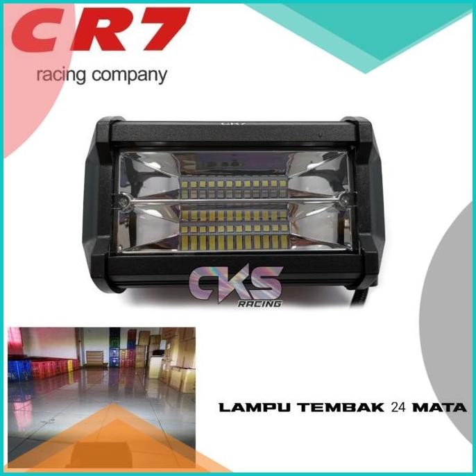 Jual Lampu Tembak Sorot LED Bar Cree Cwl 24 Mata 2 Susun Motor Mobil Titik | Shopee Indonesia