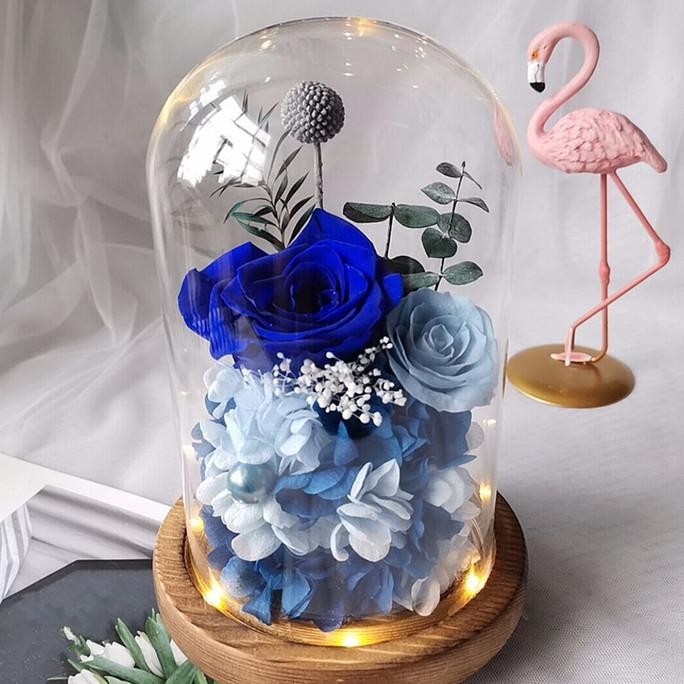 Jual Lampu Buket Bunga Mawar LED Kaca Untuk Valentine Anniversary ...