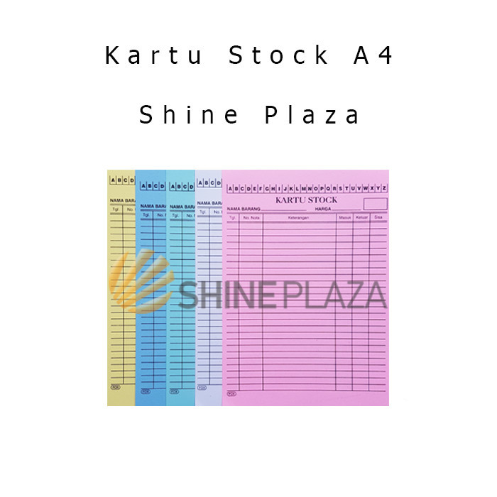 Jual KARTU STOK BARANG GUDANG BESAR A4 - INVENTORY STOCK CARD A4 ...