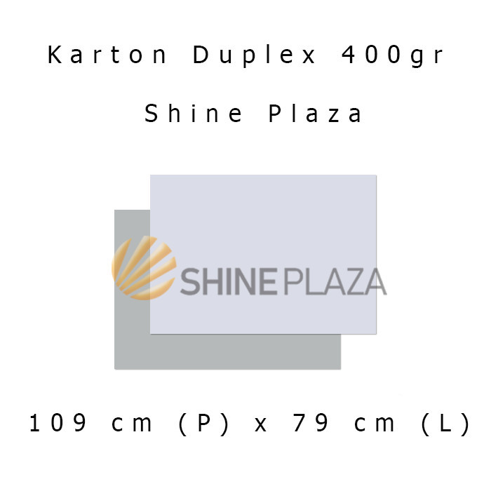Jual KARTON DUPLEX LEMBARAN ABU PUTIH 400GR - KERTAS DUPLEK DUPLEKS 400 ...
