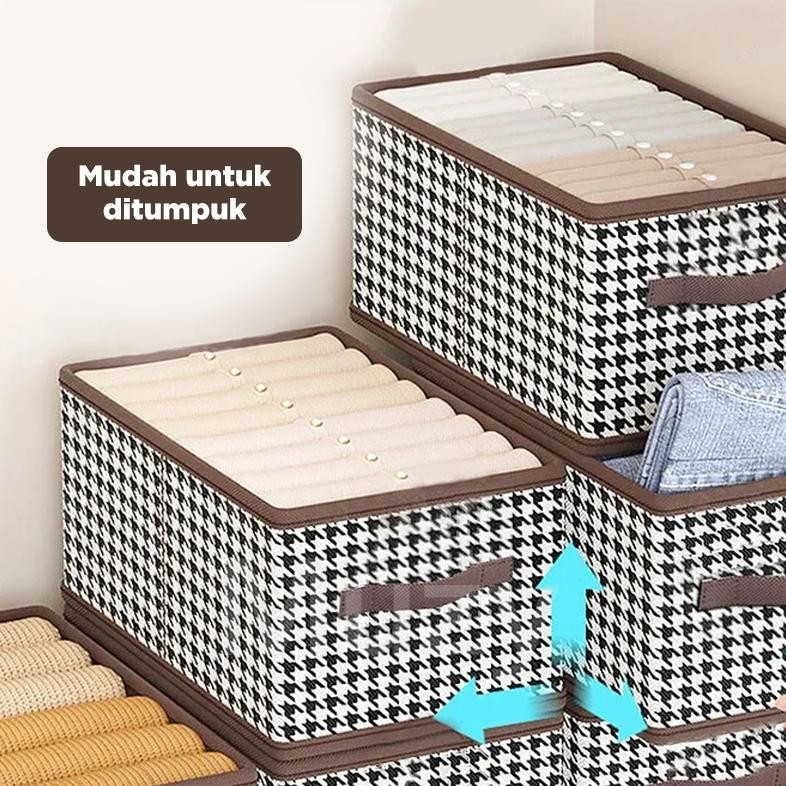 Jual Bisa COD Muzy Storage Box Pakaian Lemari Tempat Penyimpanan Baju ...